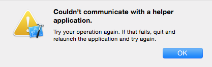 How to fix "Couldn't communicate with a helper application" in Xcode 7 | iOS Dev Diary